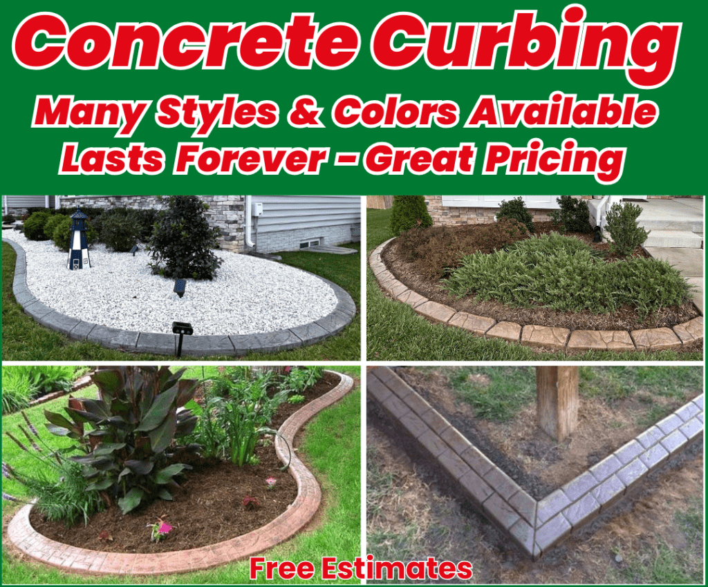 Outdoor living, Hardscape & Decorative Concrete Curbing in Silver ...